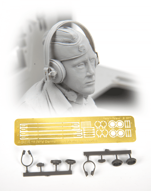 1:16 GERMAN WW2 HEADPHONES AND THROAT MICROPHONE – AFV modeller